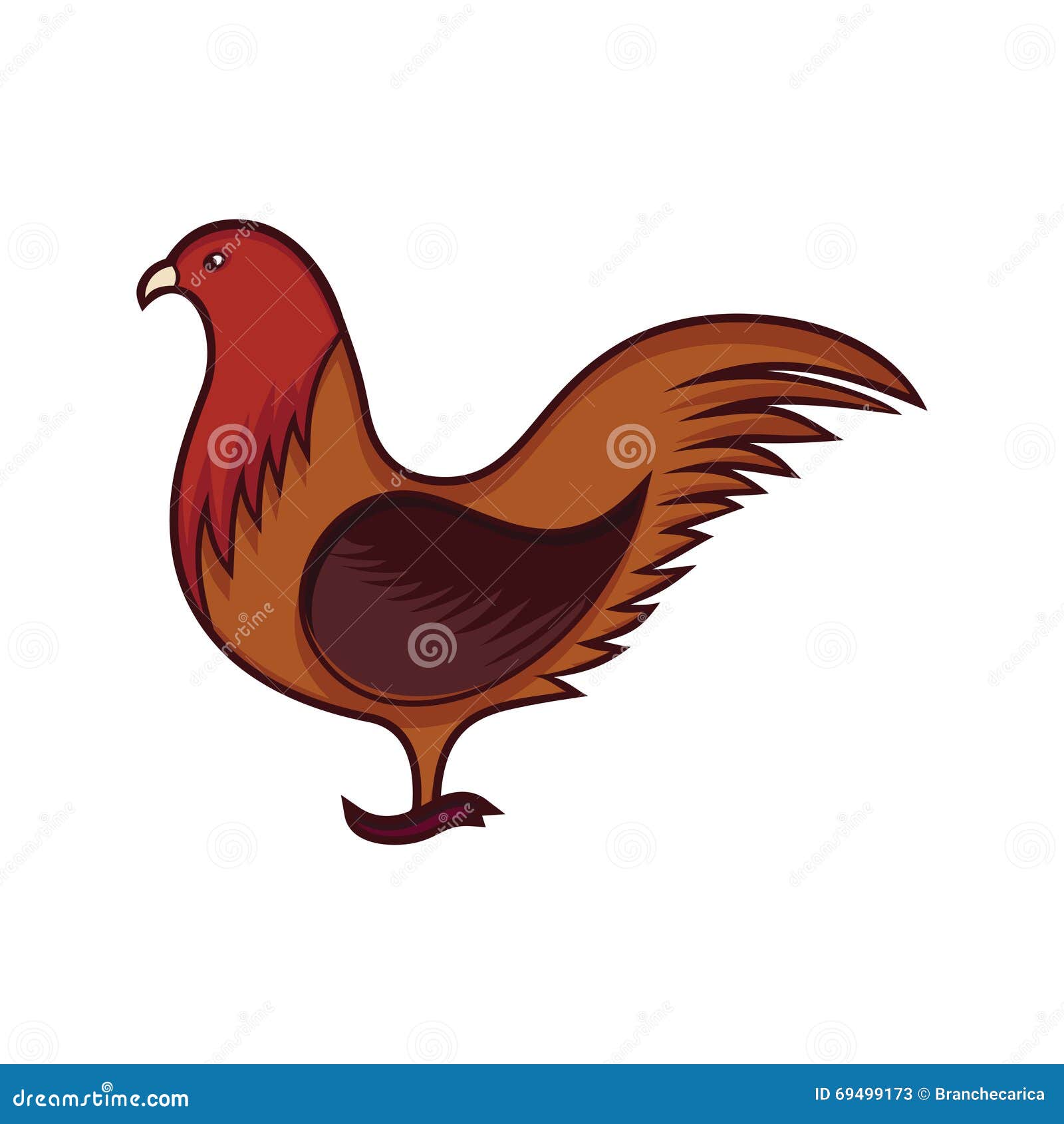 Chicken Vector Illustration Stock Vector - Illustration of nature ...