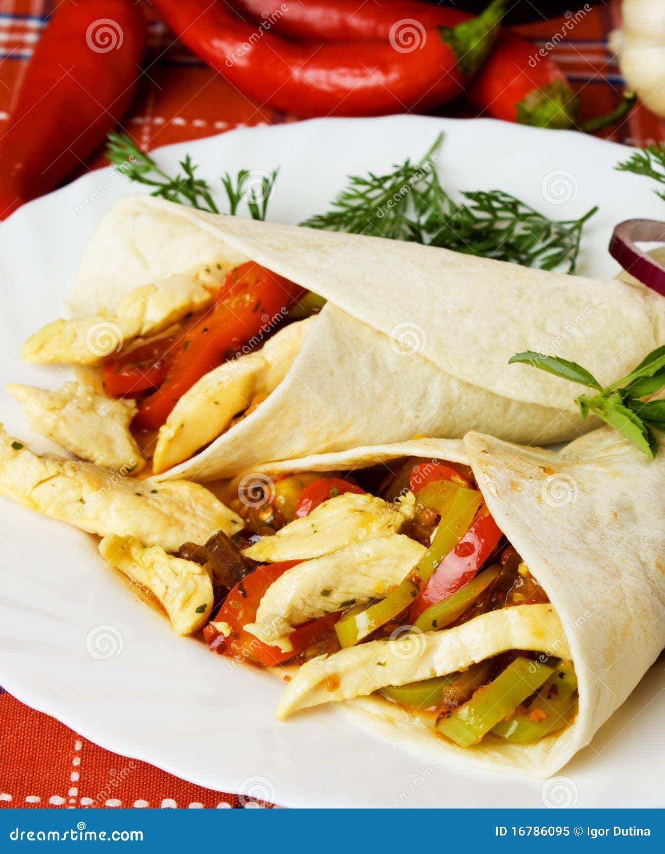 Chicken and Vegetable Taco Shells Stock Image - Image of healthy ...