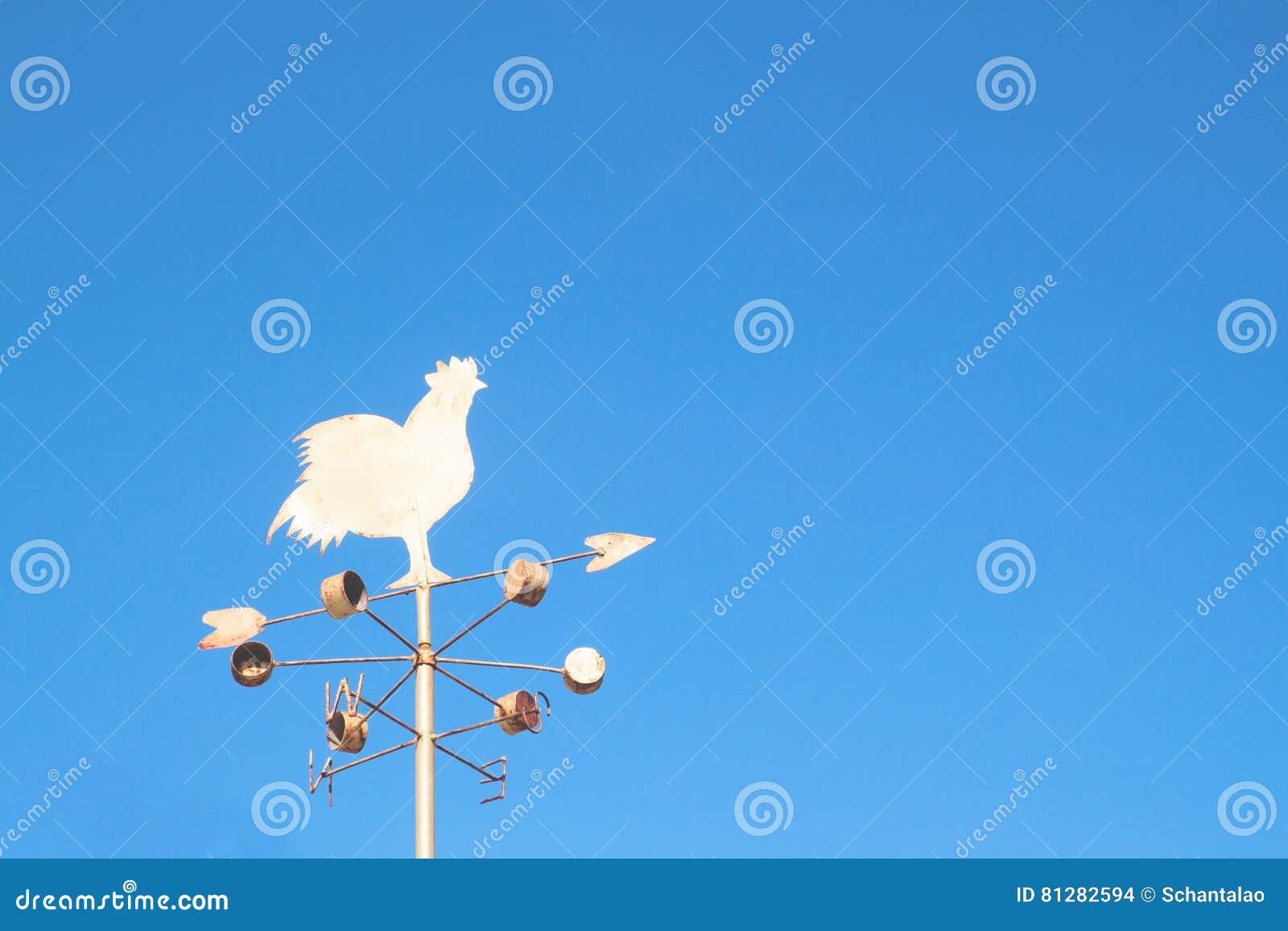 Chicken Windmill with Blue Sky Stock Photo - Image of countryside ...