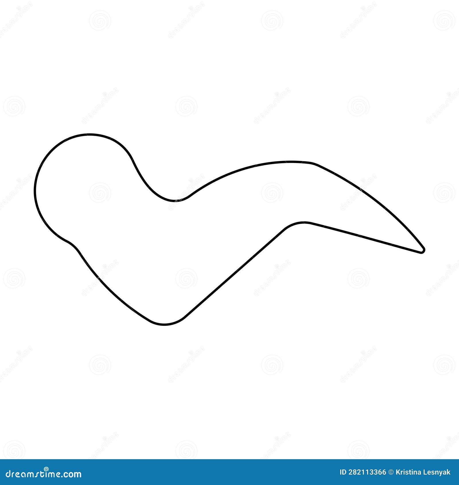 Chicken Wing Line Black White Icon Element Stock Vector - Illustration ...