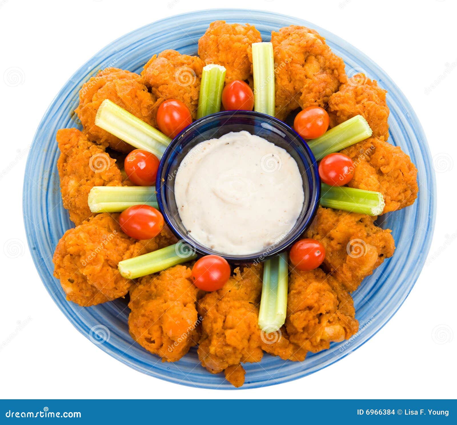 Chicken Wing Platter with Path Stock Photo - Image of fattening, ranch ...
