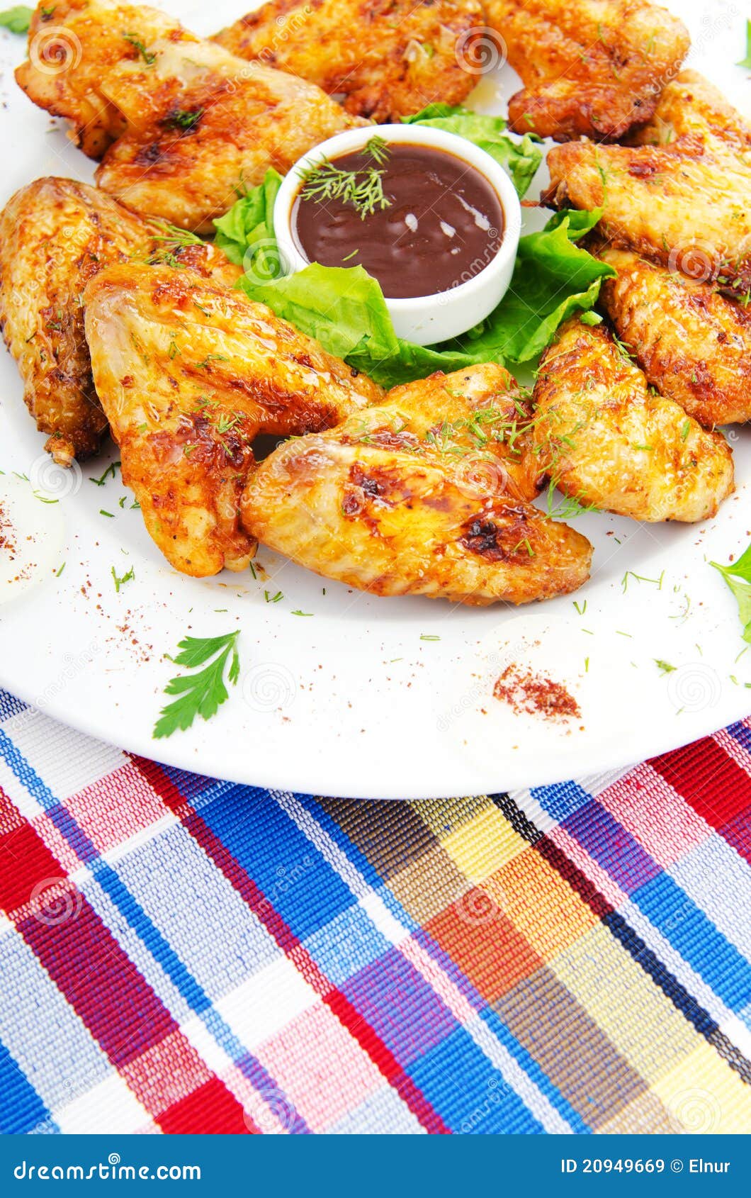 Chicken wings stock image. Image of broiled, fresh, barbecue - 20949669