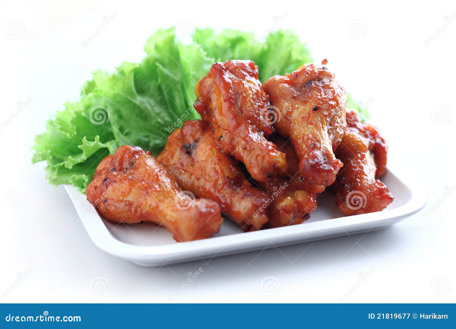 Chicken wings stock image. Image of ripe, roasted, lettuce - 21819677