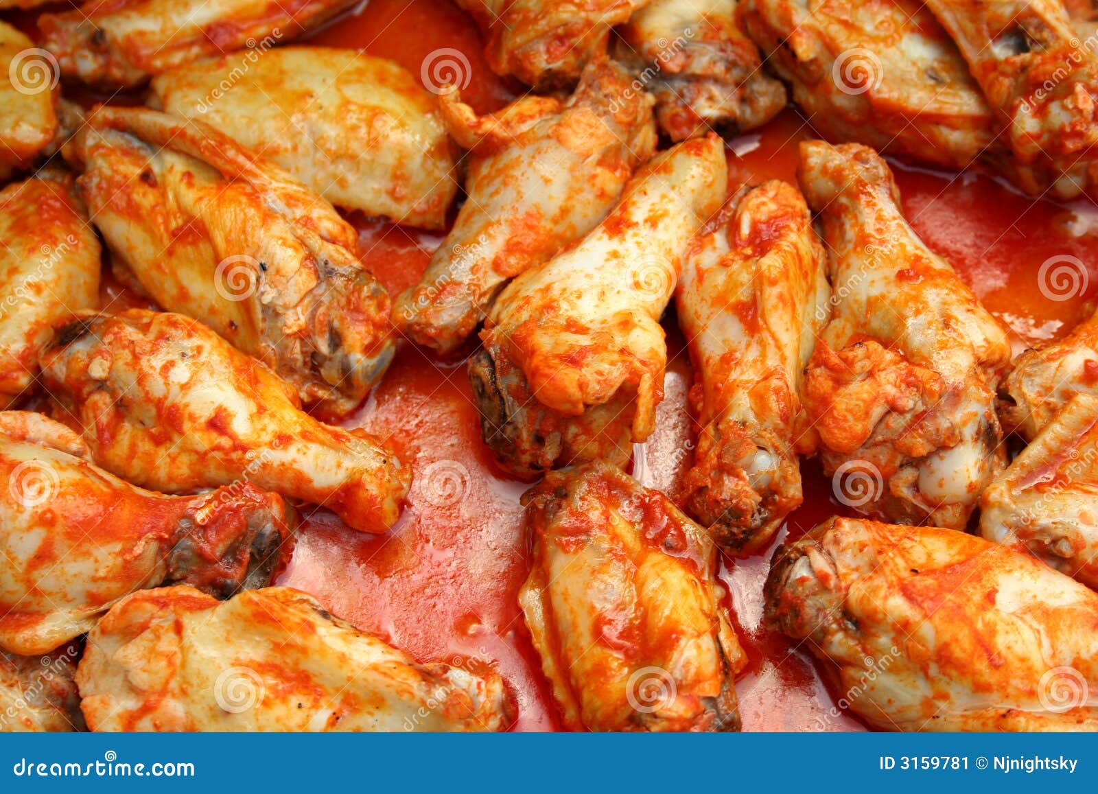 Chicken Wings Cooking stock image. Image of sauce, marinade - 3159781