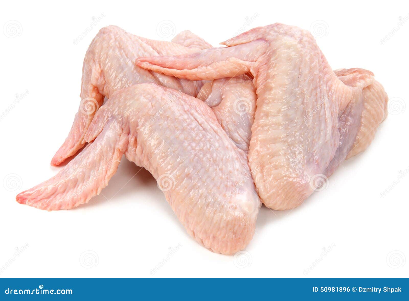 Chicken Wings Isolated on a White Background Stock Photo - Image of ...