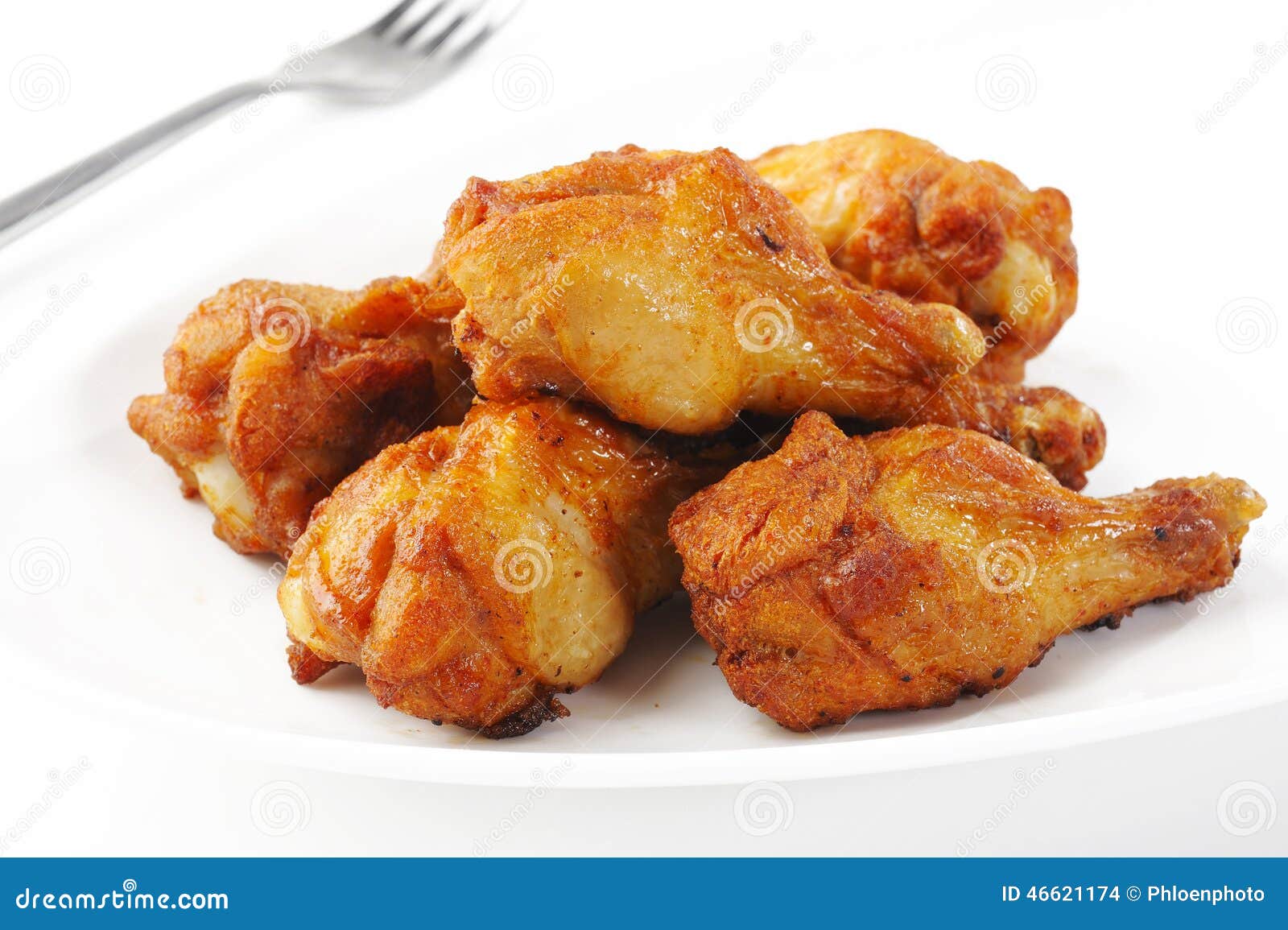 Chicken wings on plate stock photo. Image of appetizer - 46621174
