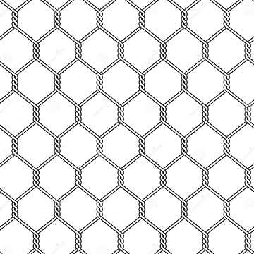 Chicken wire pattern stock vector. Illustration of netting - 211442418