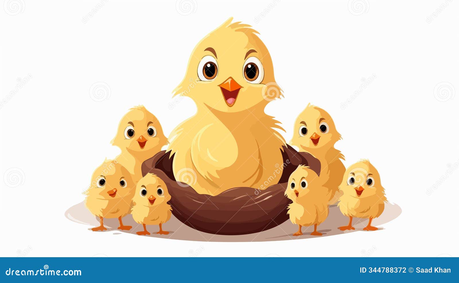 The Chicks Hatched Output stock vector. Illustration of baby - 344788372