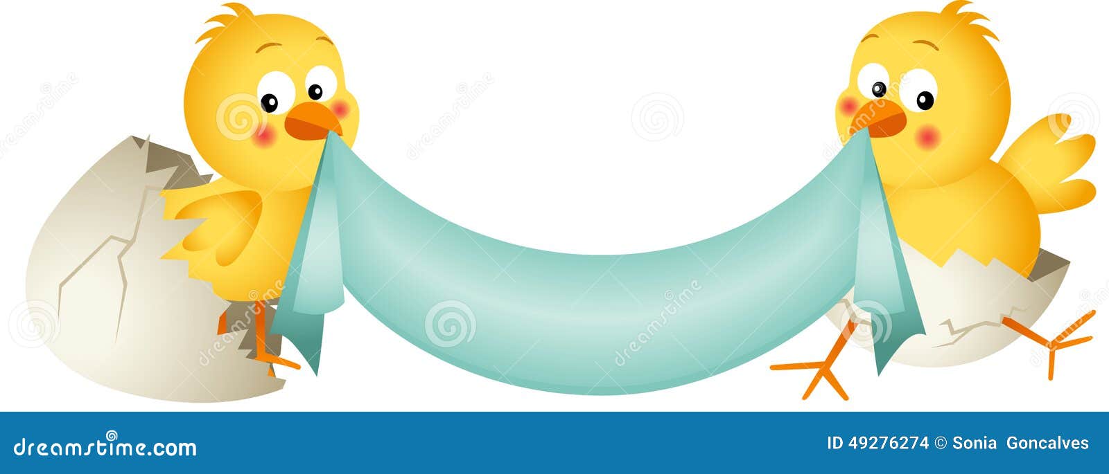 Chicks with label border stock vector. Illustration of vector - 49276274