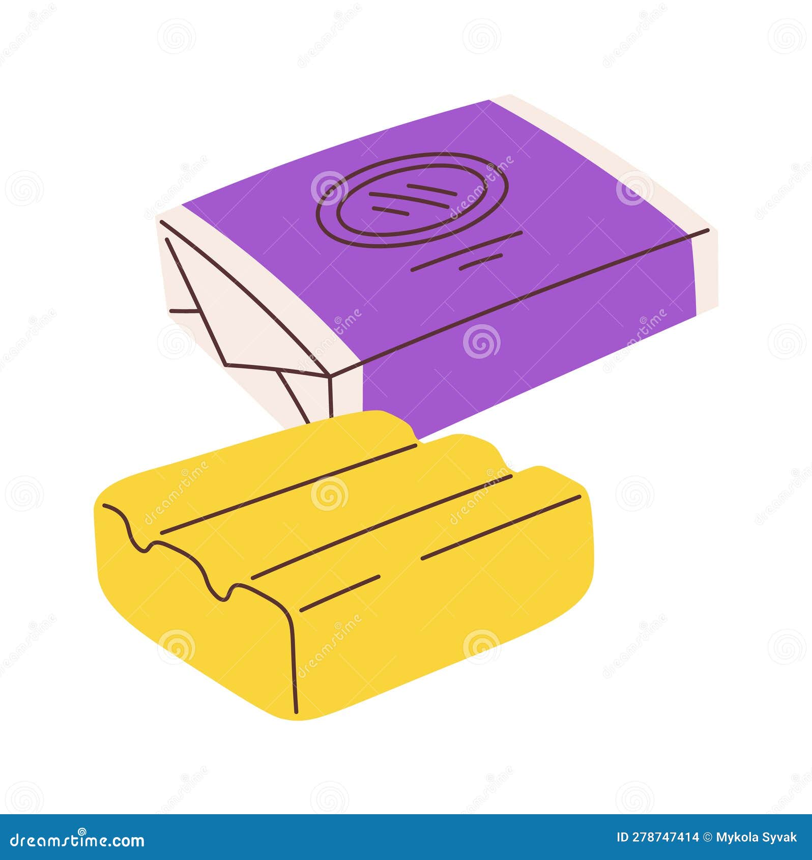 Chicle de chicle ilustración del vector. Ilustración de frescura ...