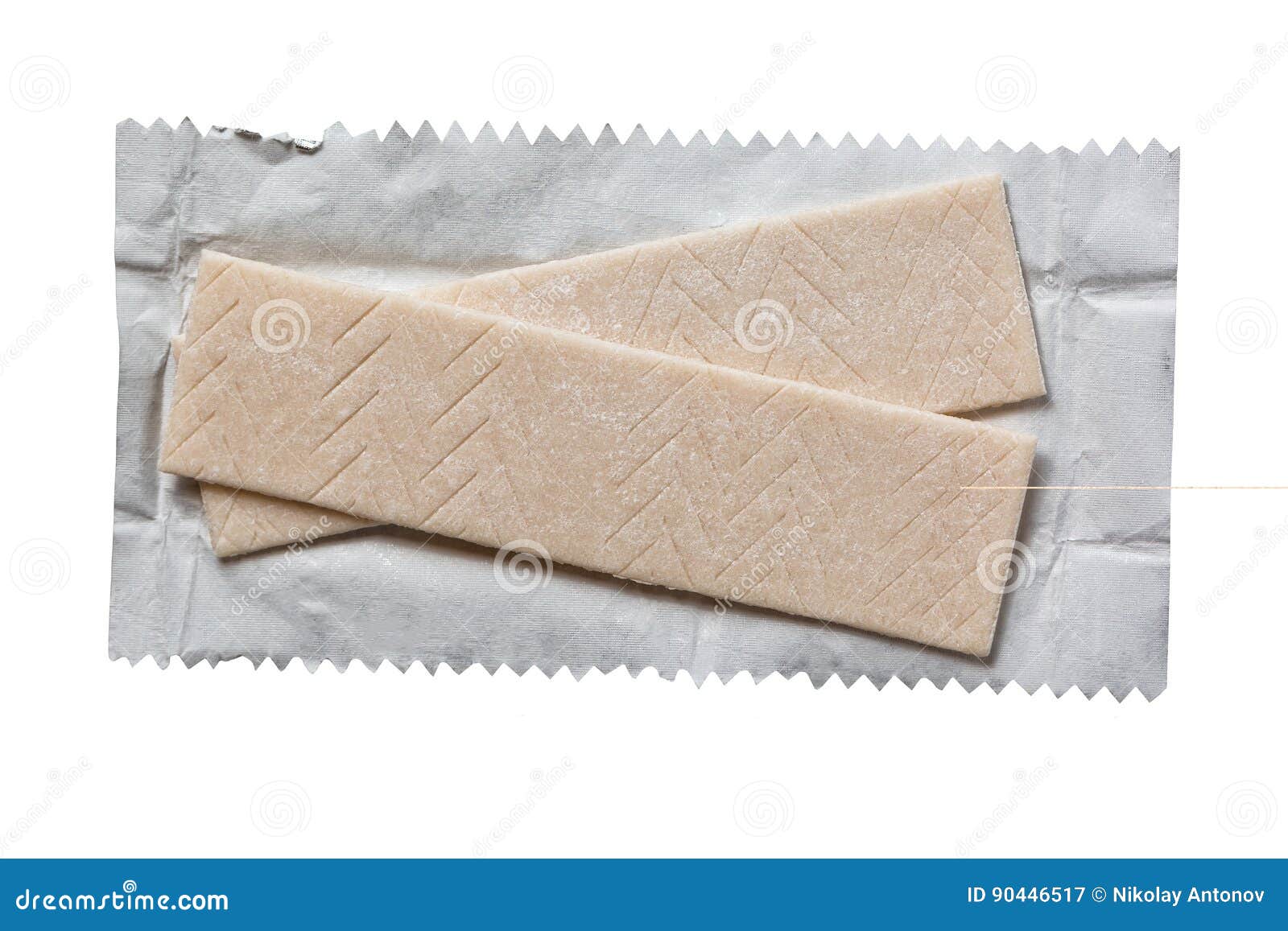 Chicle En La Envoltura Aislada En Blanco Imagen de archivo - Imagen de ...