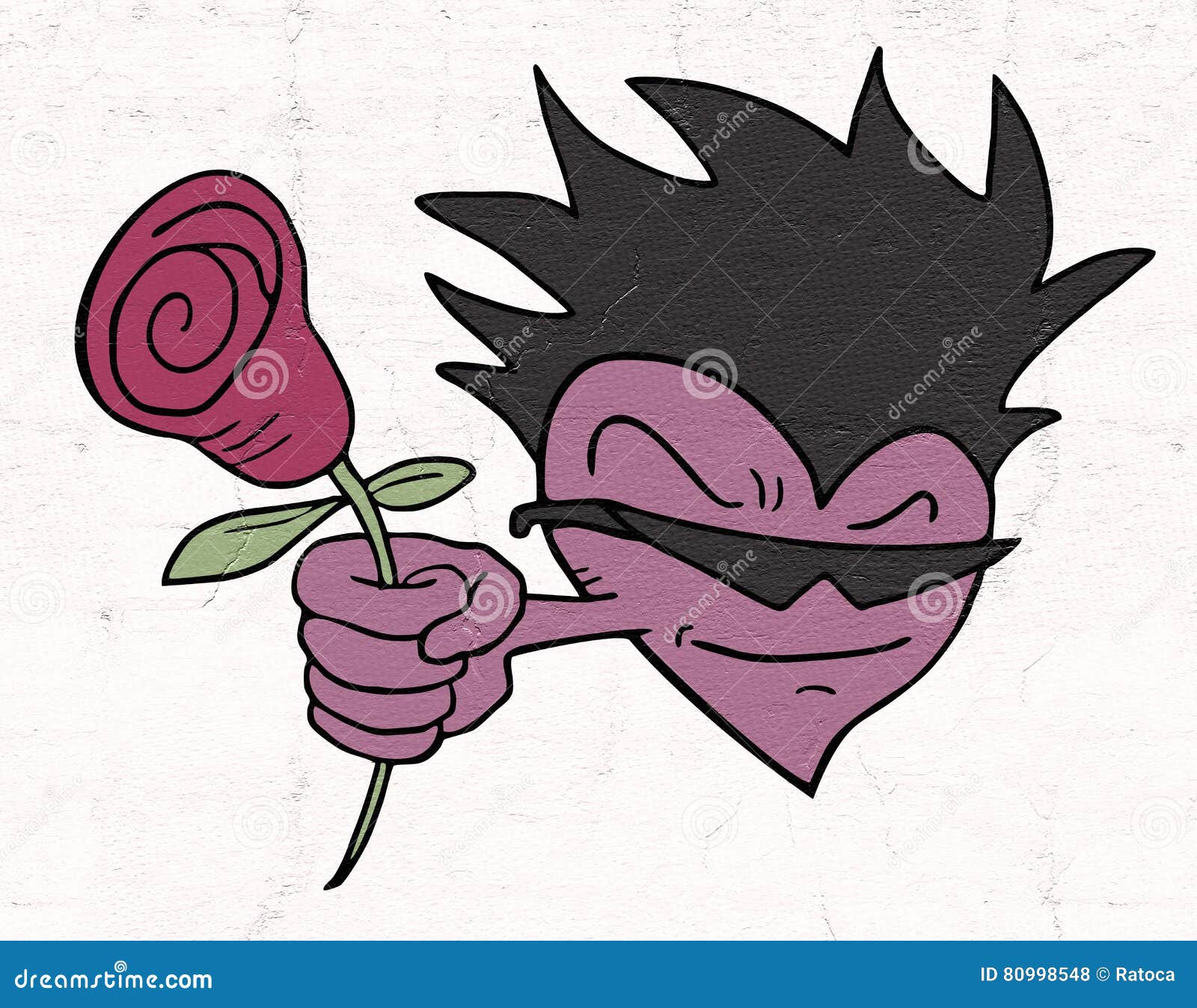 Chico malo del corazón stock de ilustración. Ilustración de agradable ...