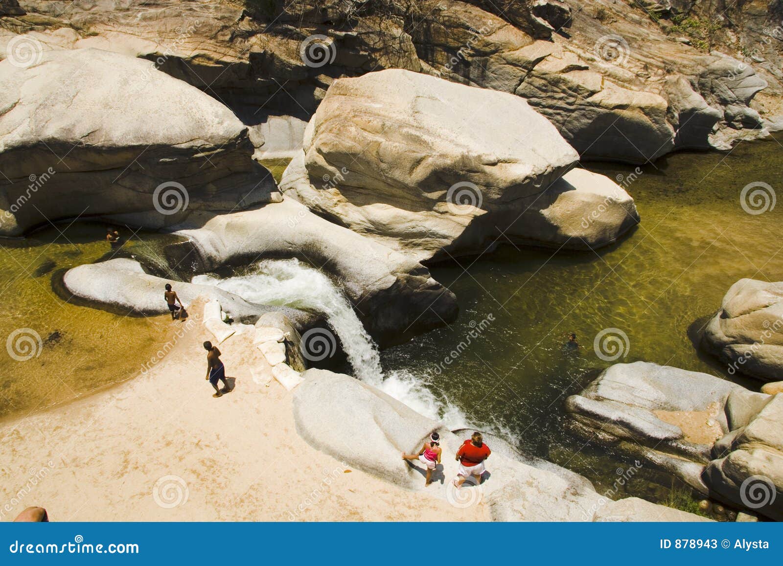 Chicos Paradise Natural Water Slide Stock Image - Image of rocks ...