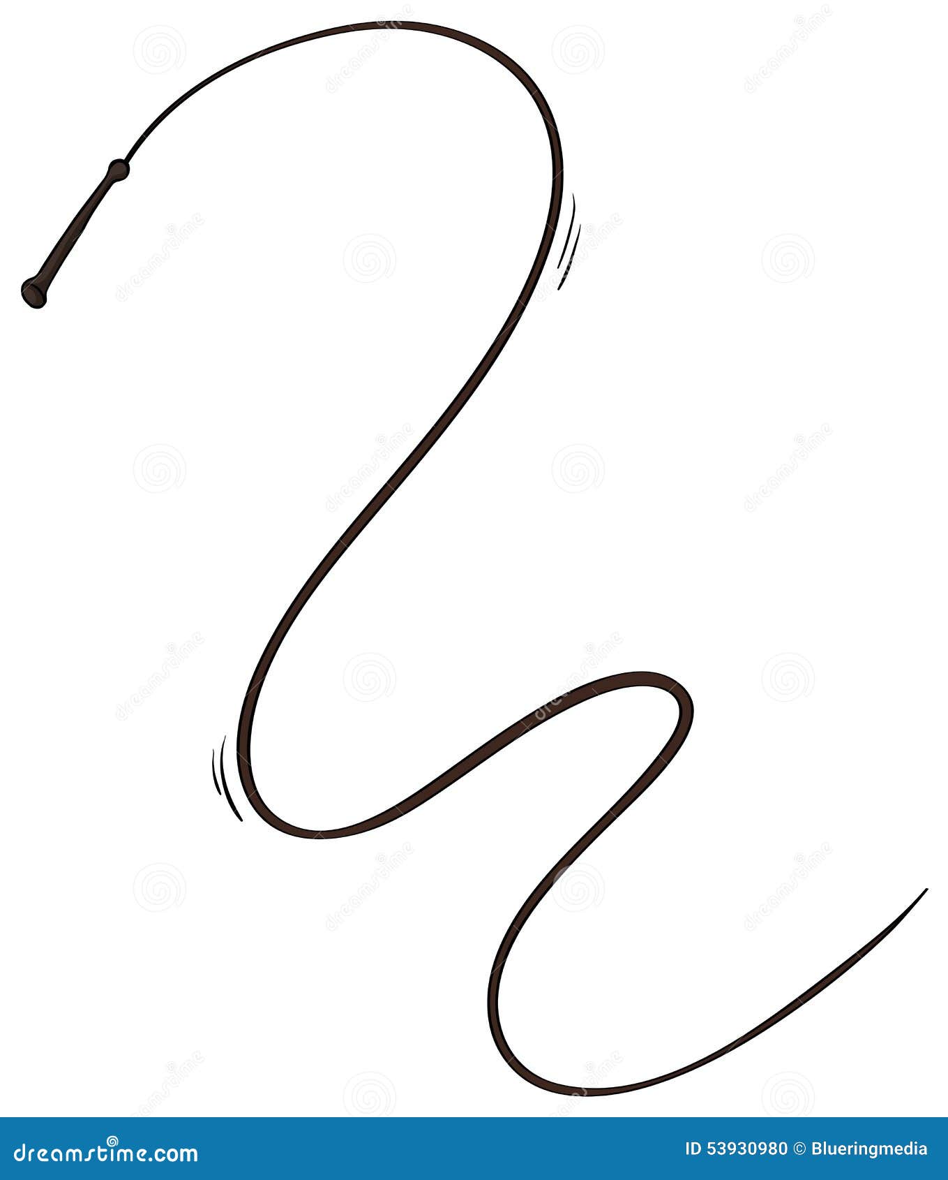 Chicote longo ilustração do vetor. Ilustração de objeto - 53930980