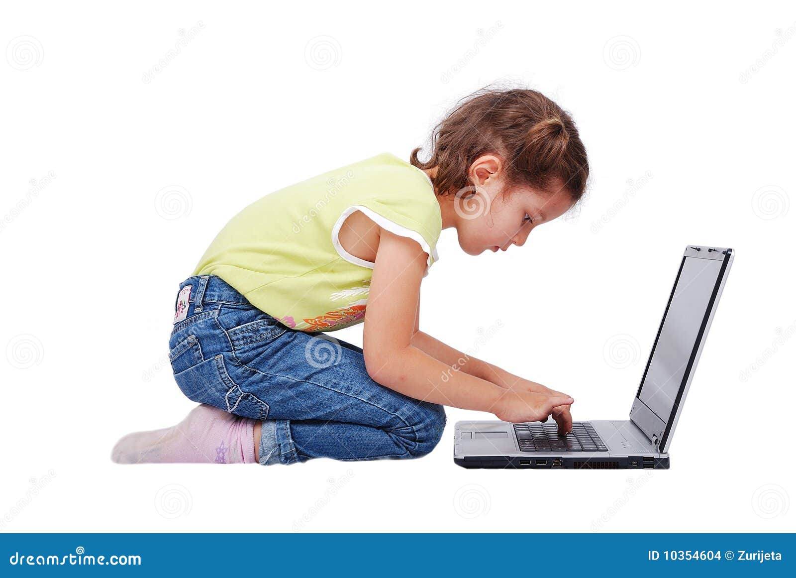 Chidren Activities on Laptop Stock Photo - Image of hack, happy: 10354604