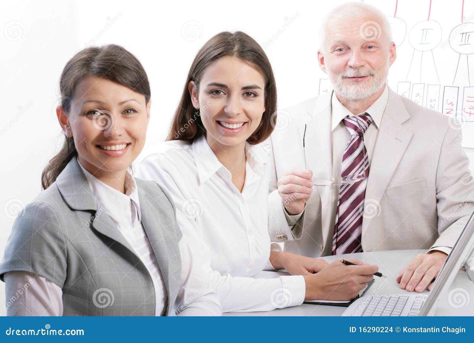 Chief and assistants stock photo. Image of partnership - 16290224