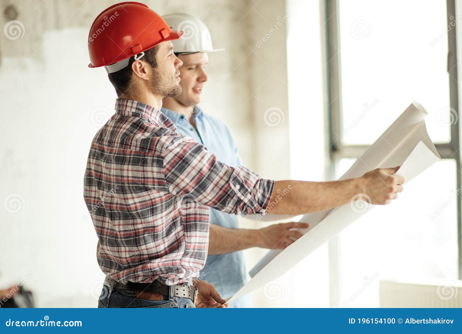 The Chief of Builders is Leading with Working Process of His Colleagues ...