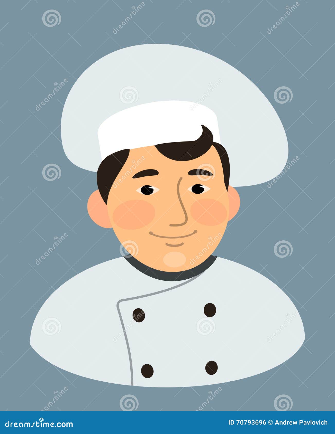Chief cook cartoon stock illustration. Illustration of design - 70793696