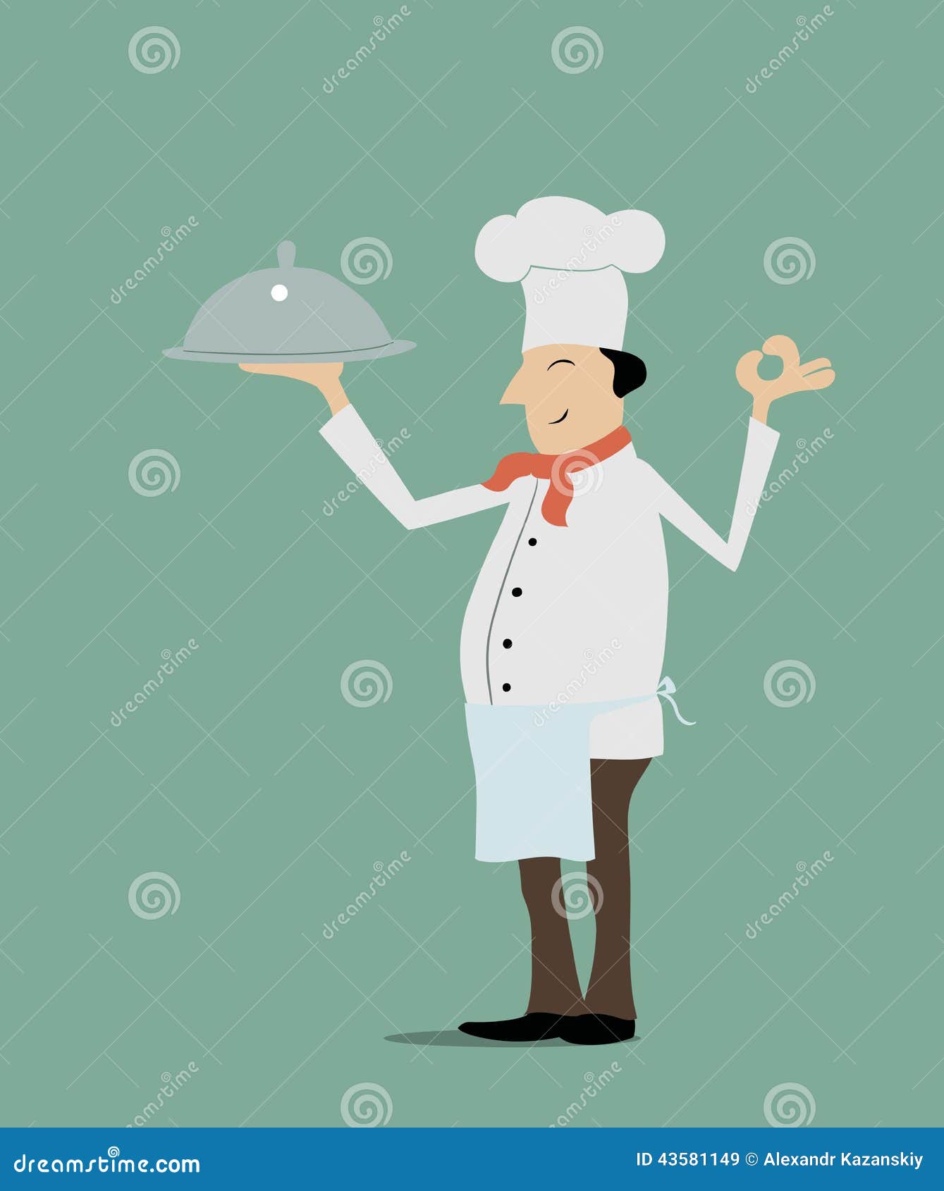 Chief cook stock vector. Illustration of humor, happiness - 43581149