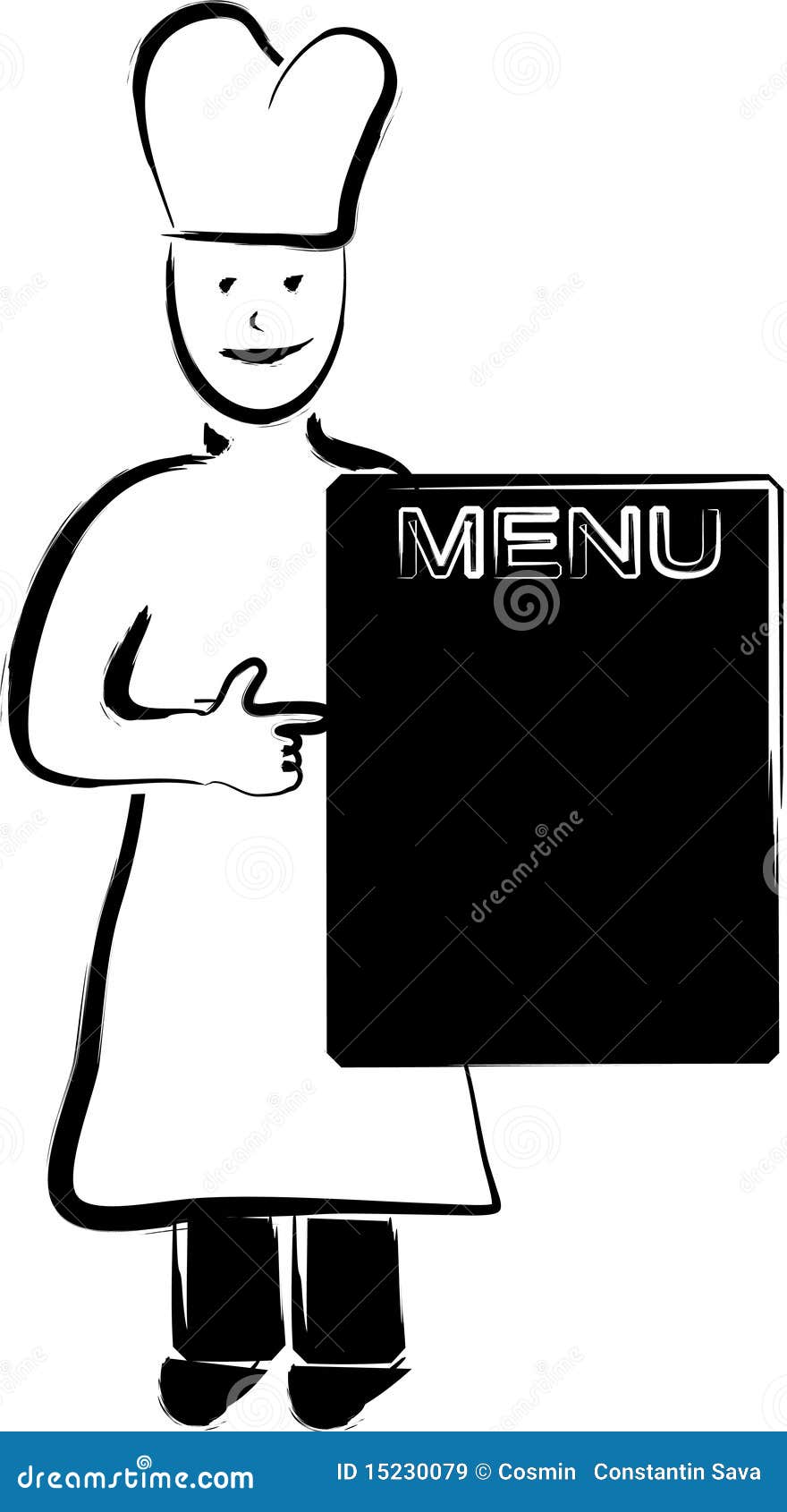 Chief Cook Symbol Toque Cuisine Food Icon On Cartoon Vector ...