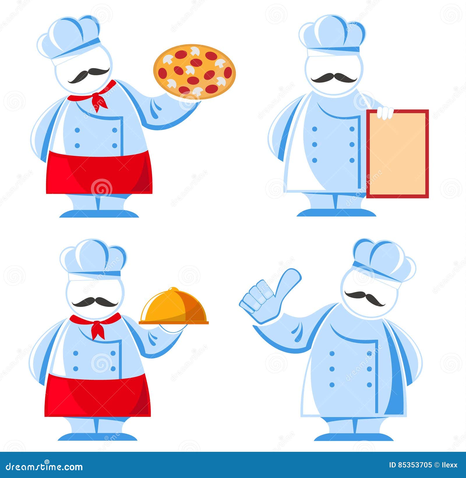 Chief cook stock vector. Illustration of pizza, male - 85353705