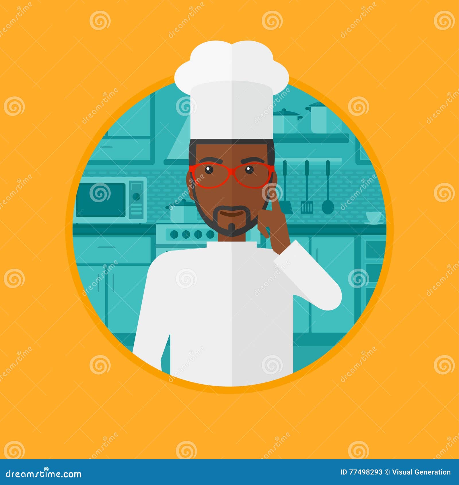 African Chief Headdress Symbolizes Tradition And Culture, Smiling For ...