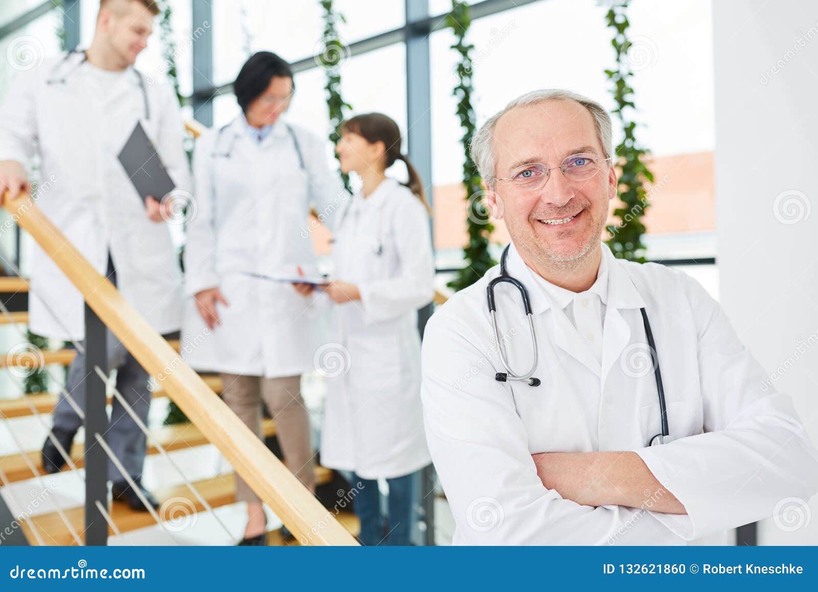 Chief Doctor with Self-confidence Stock Photo - Image of medical ...