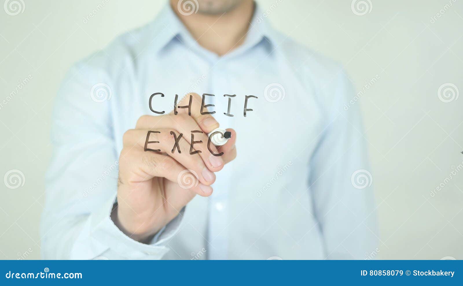 Chief Executive Officer, CEO, Writing on Transparent Screen Stock Video ...