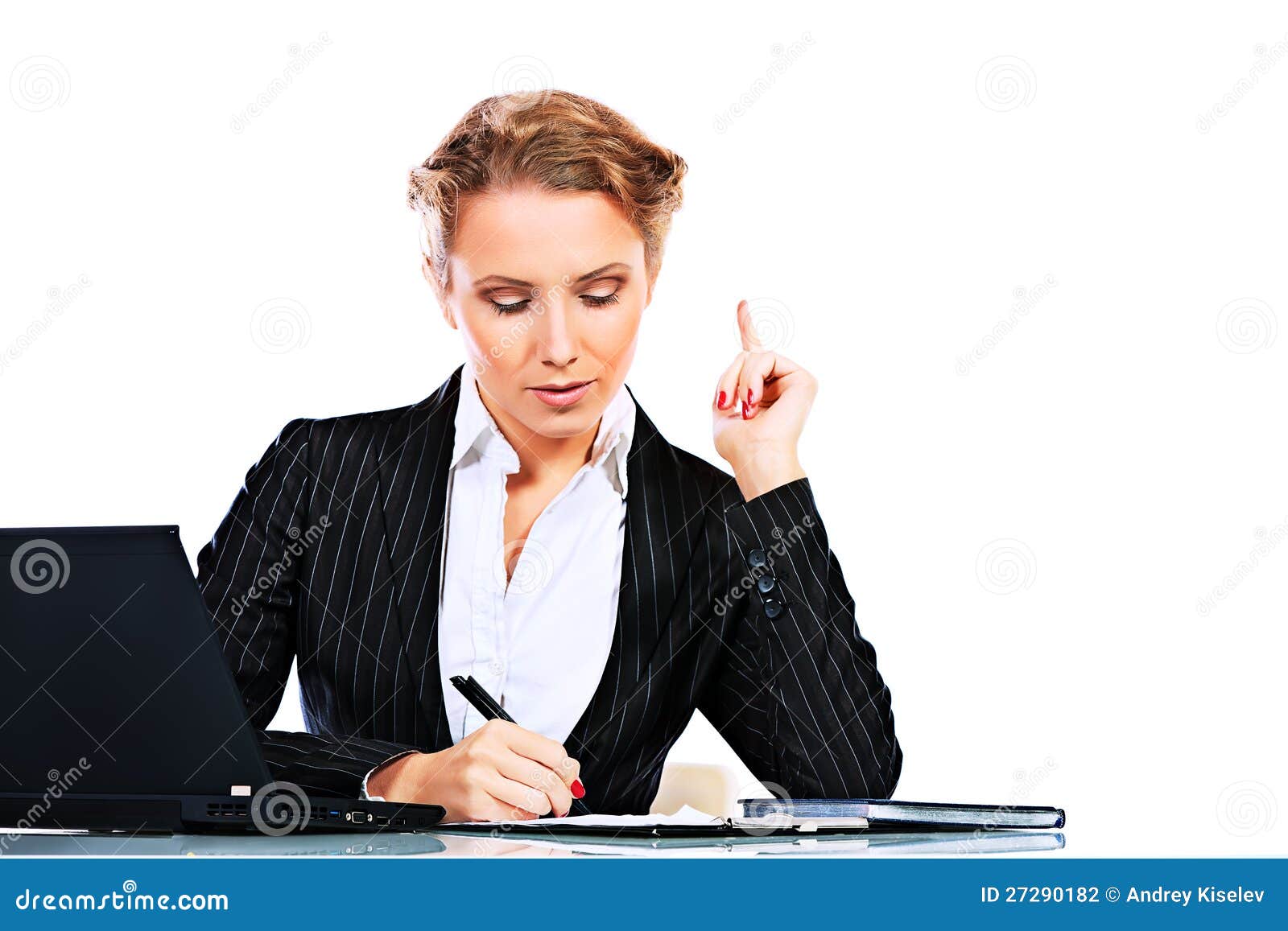 Chief manager stock photo. Image of attention, girl, face - 27290182