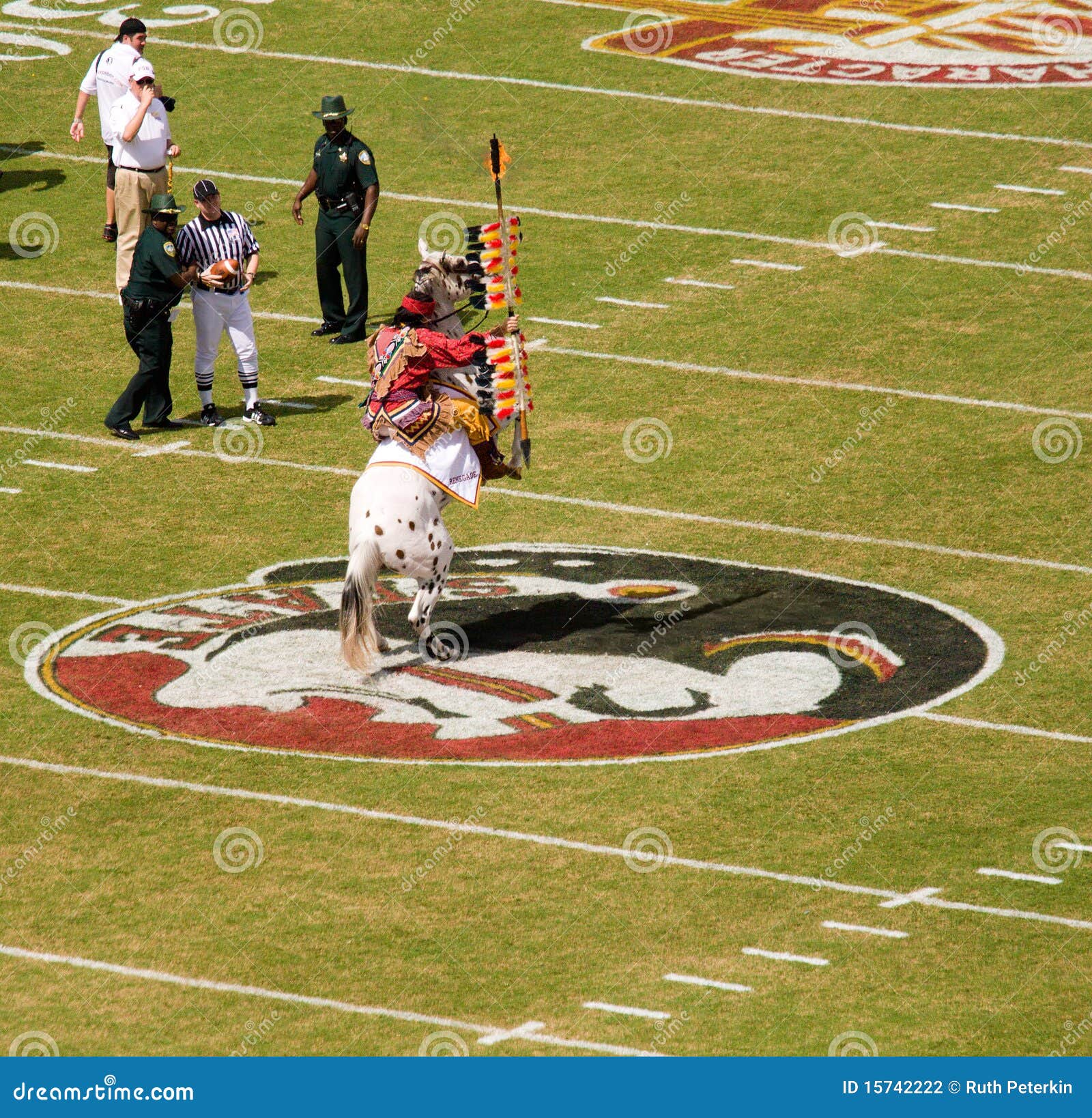 Chief Osceola editorial photography. Image of horse, ncaa - 15742222
