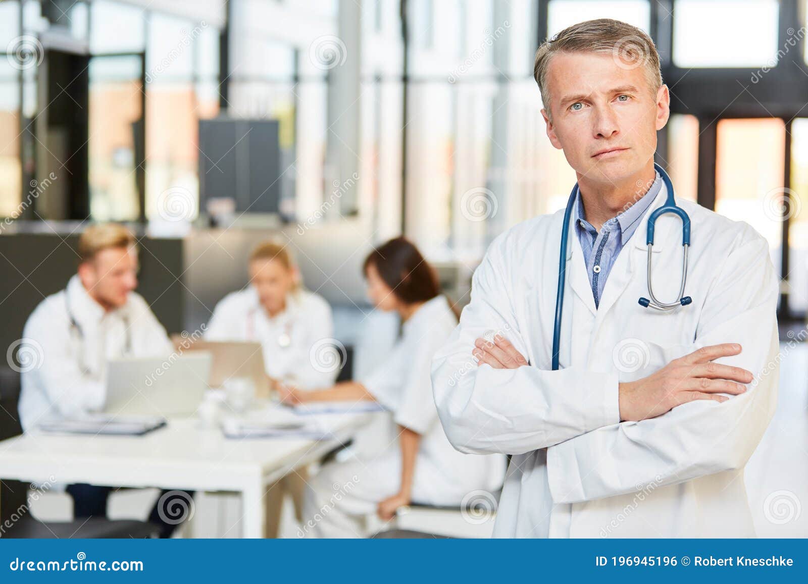 Chief Physician with Authority and Self-confidence Stock Photo - Image ...