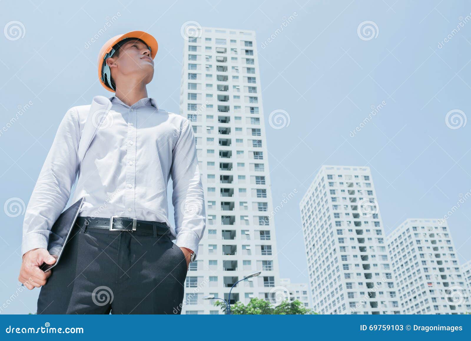 Chief project engineer stock image. Image of construction - 69759103