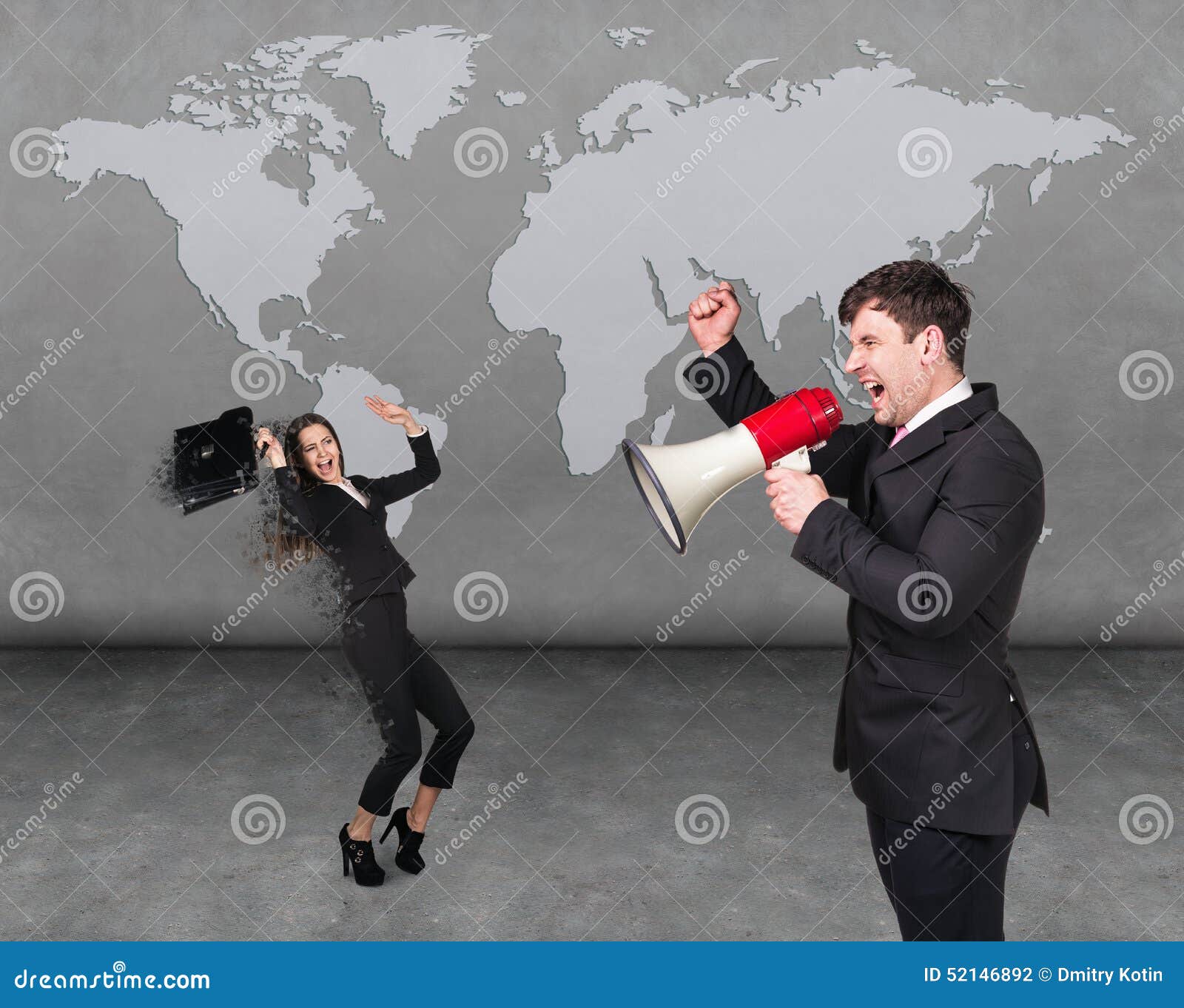 Chief shouting stock photo. Image of businessman, dominant - 52146892