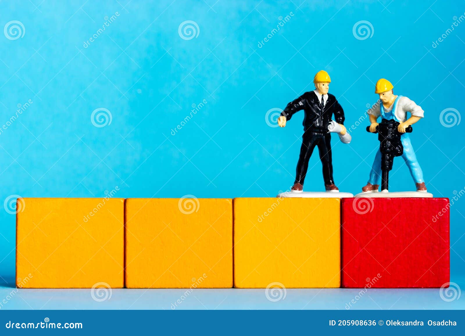 Chief And Subordinate. Hard Work Concept. Illegal Labor. Stock Photo ...