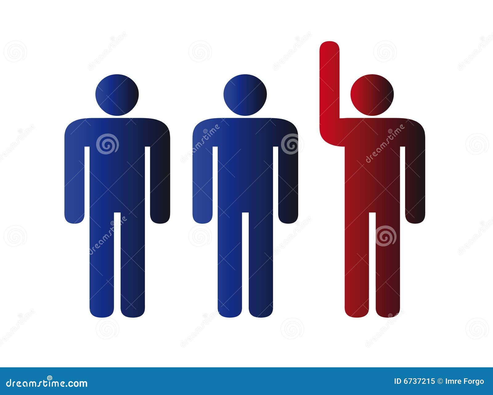 Chief with workers stock vector. Illustration of blue - 6737215