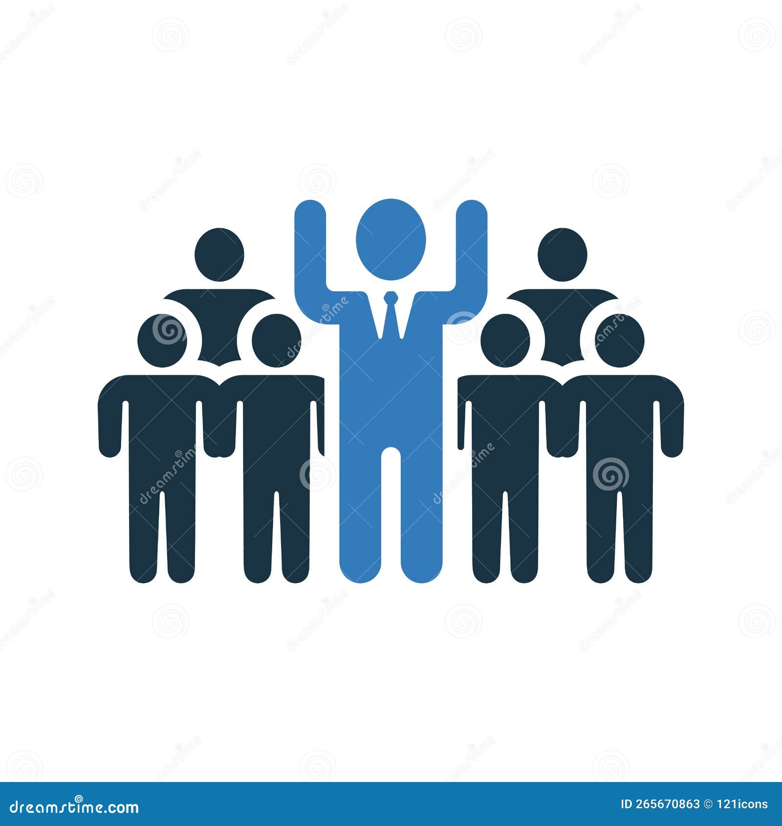 Chieftain, Group, Leader Outline Icon. Line Art Vector Royalty-Free ...