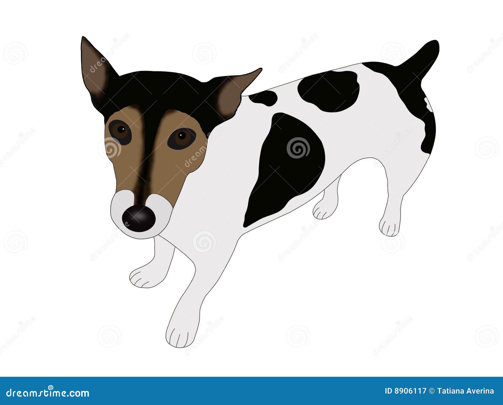 Chien Terrier De Russell De Plot Illustration Stock - Illustration du ...