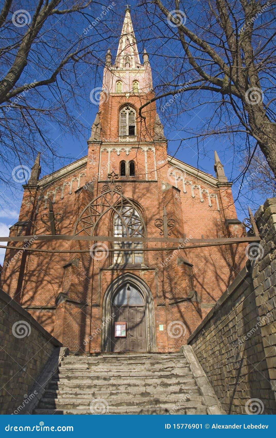 Chiesa Anglicana a Riga, Latvia Immagine Stock - Immagine di limite ...