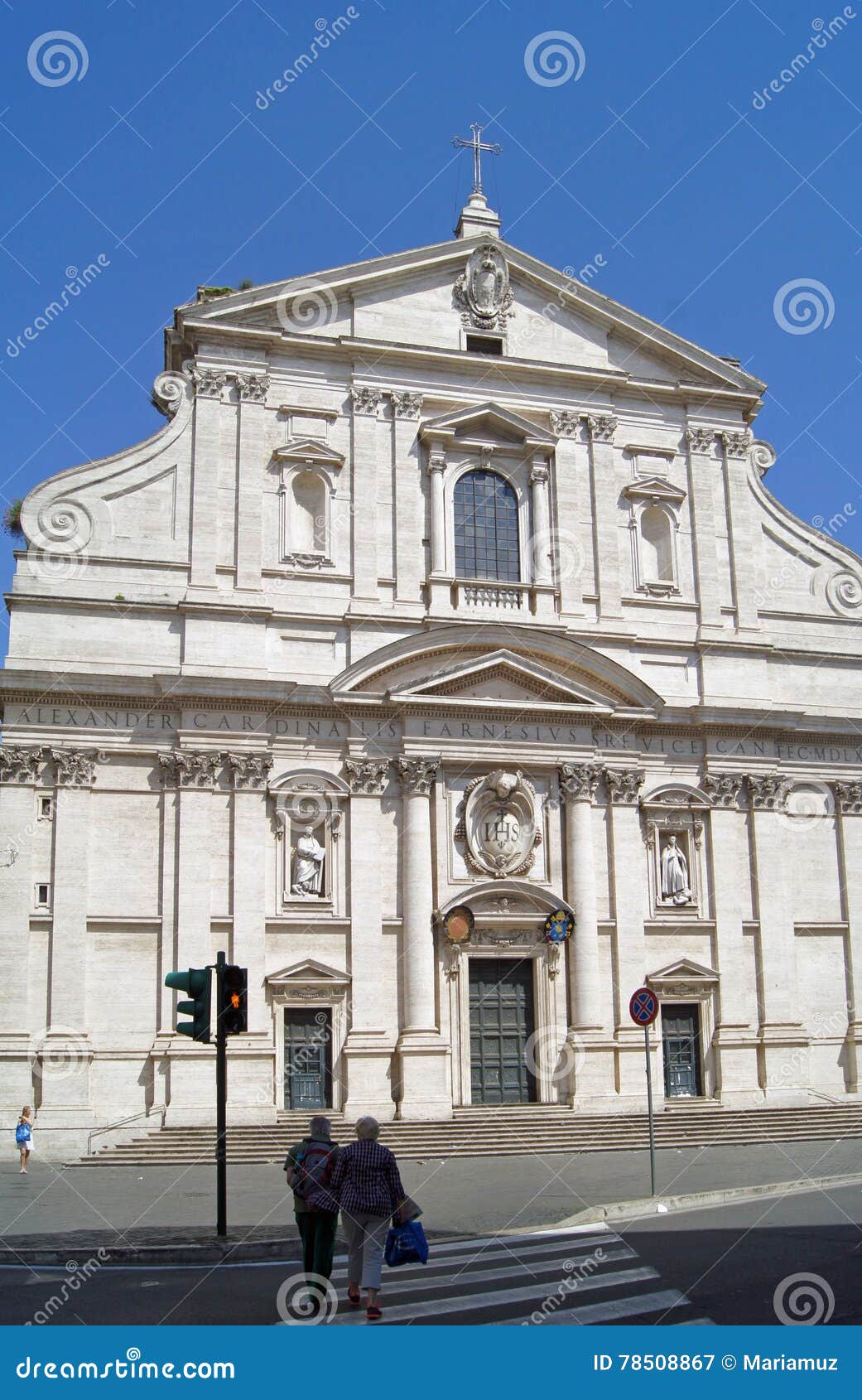Chiesa del Gesu, IL Gesu fotografia editorial. Imagem de arte - 78508867