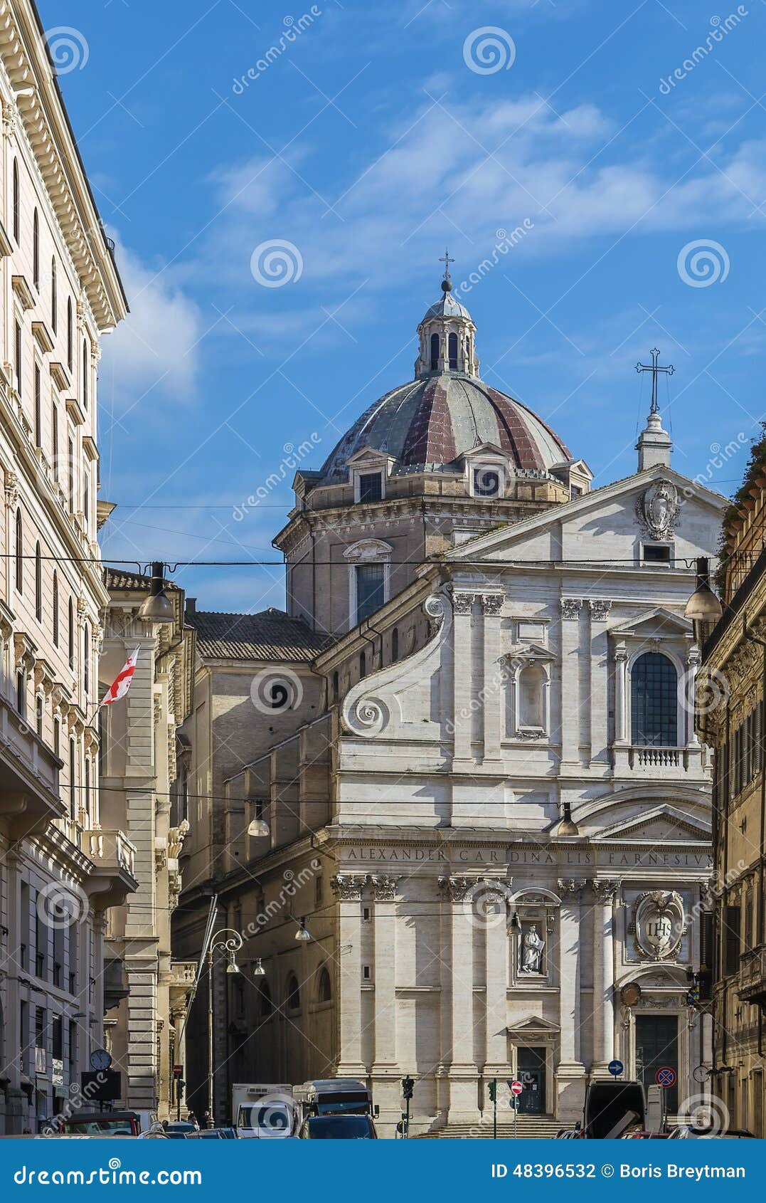 Chiesa del Gesu, Roma fotografia stock. Immagine di osservazione - 48396532