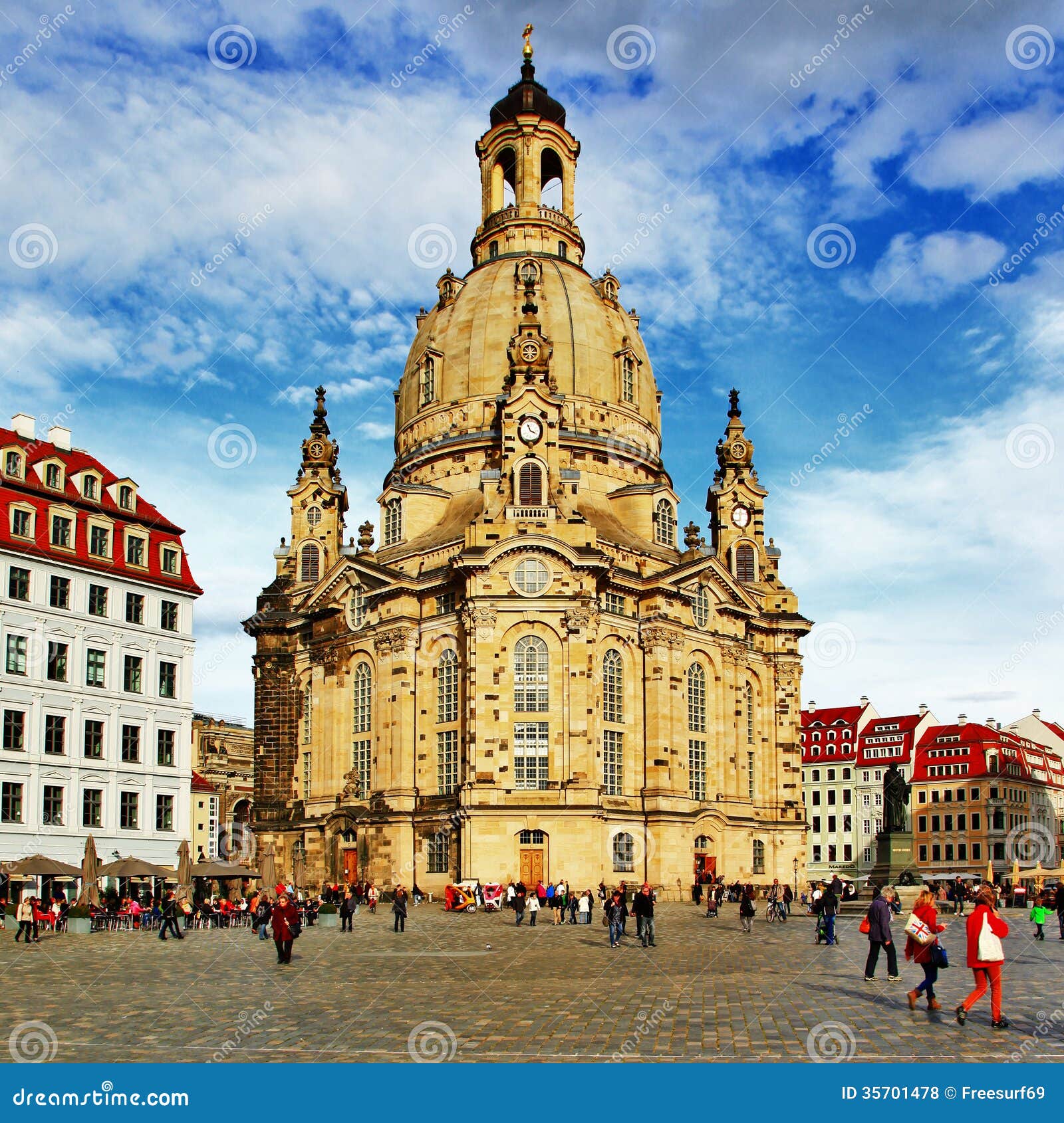 Chiesa Frauenkirche, Dresda Fotografia Stock Editoriale - Immagine di ...