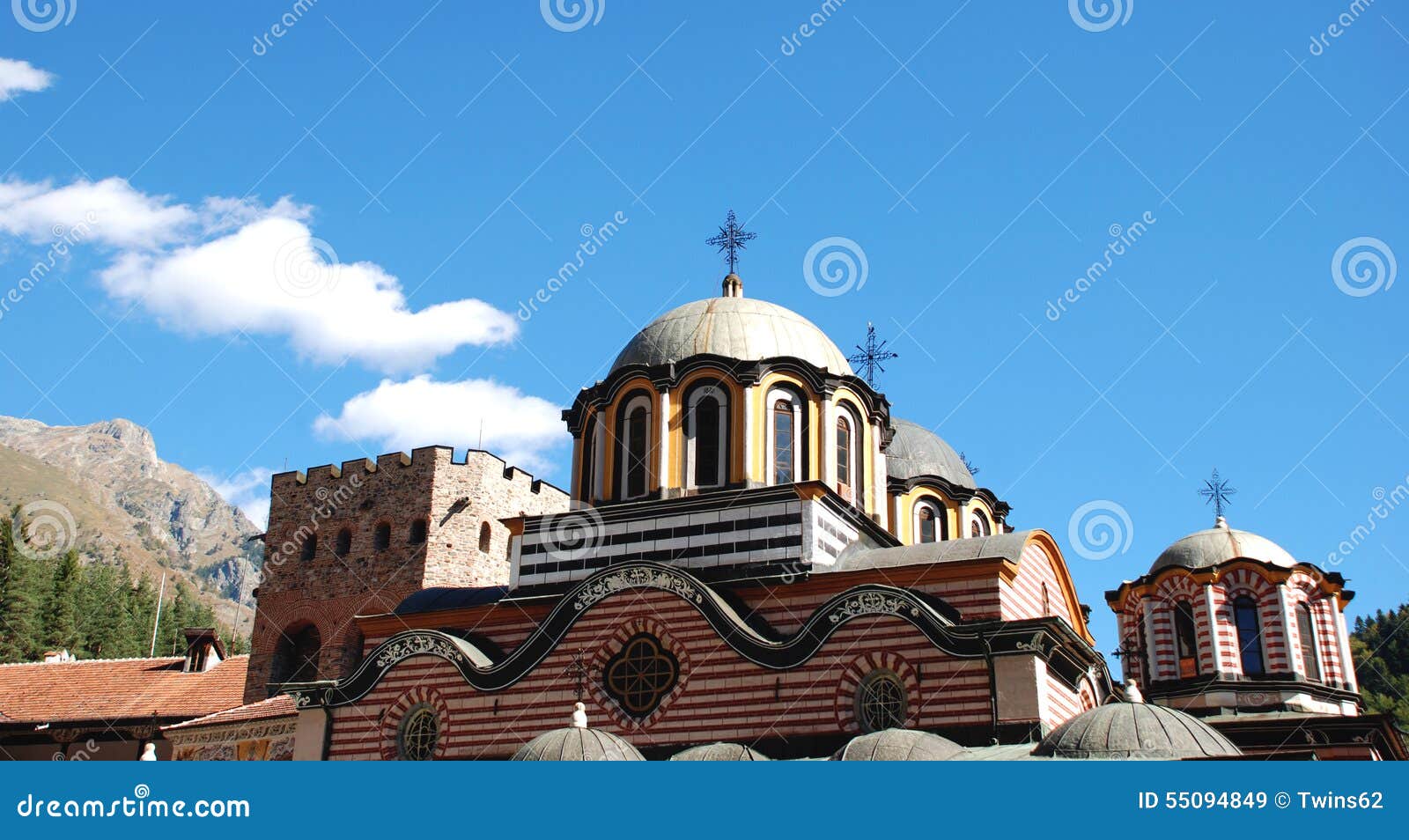 Chiesa Ortodossa Monastero Di Rila, Bulgaria Immagine Stock - Immagine ...