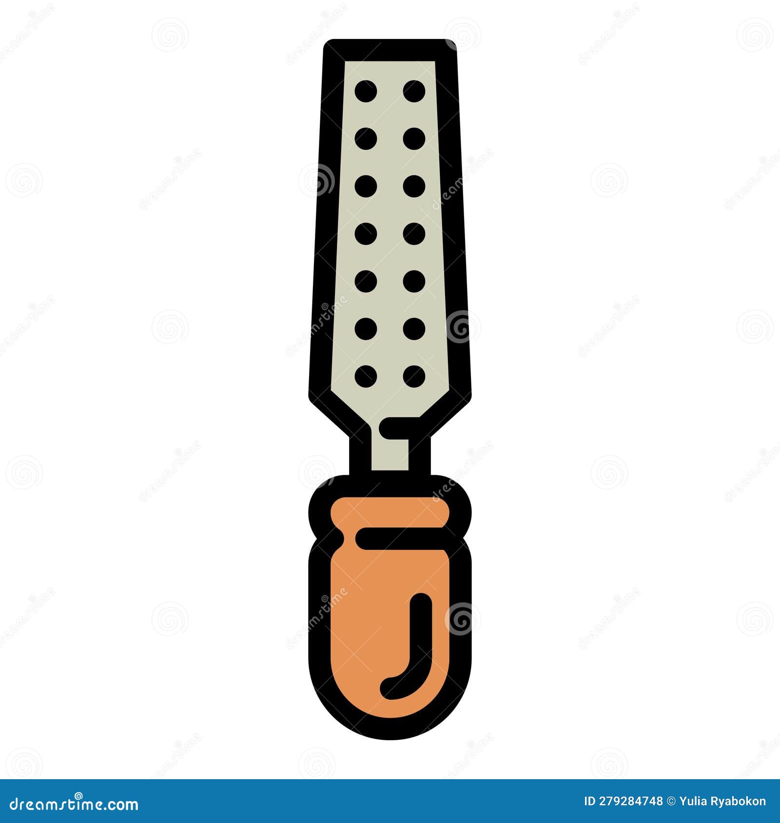 Chiesel Tool Icon Outline Vector. Carpenter Tool Stock Vector ...