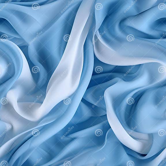 Chiffon Blue Textile Cloth Texture Stock Illustration - Illustration of ...