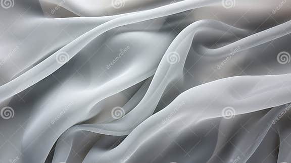 Chiffon View of a White Fabric Texture Stock Photo - Image of chiffon ...