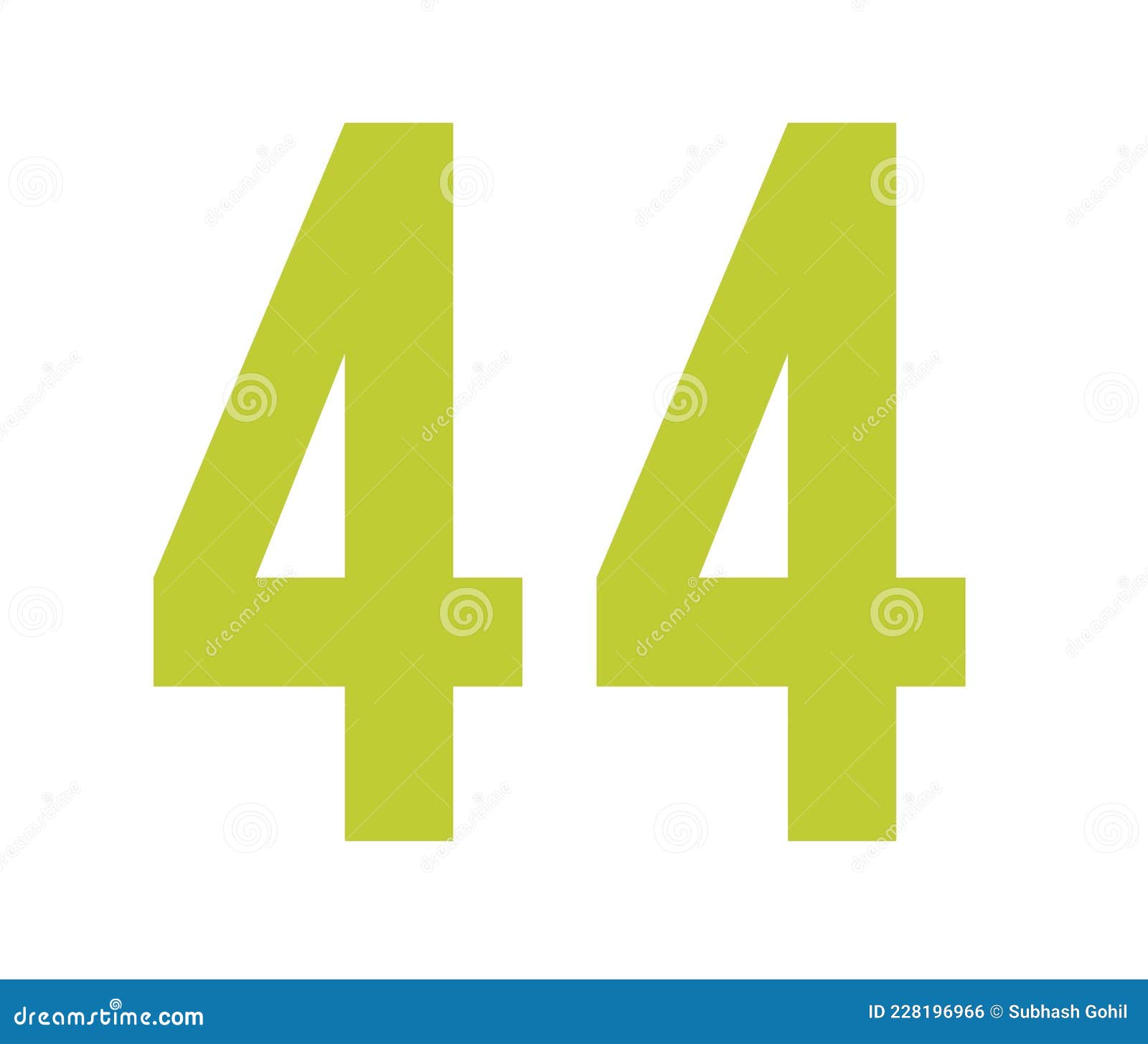 44 chiffres illustration stock. Illustration of texte - 228196966