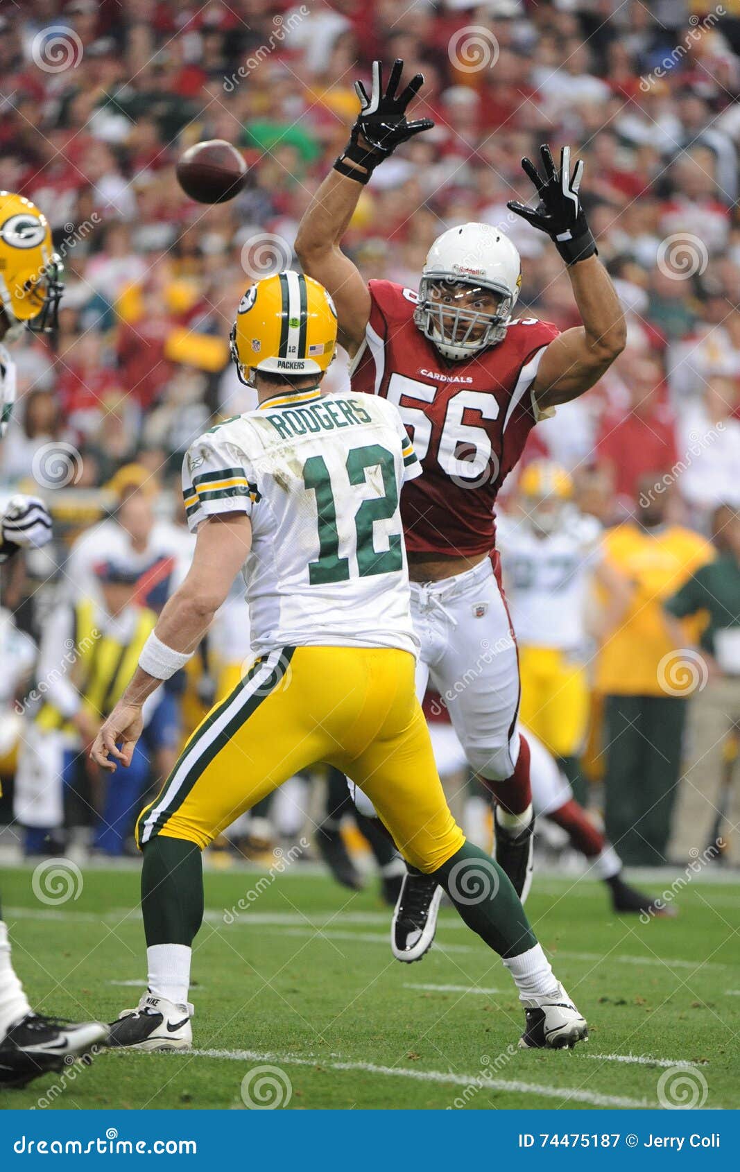Chike Okeafor (56) Linebacker for the Arizona Cardinals. Editorial ...