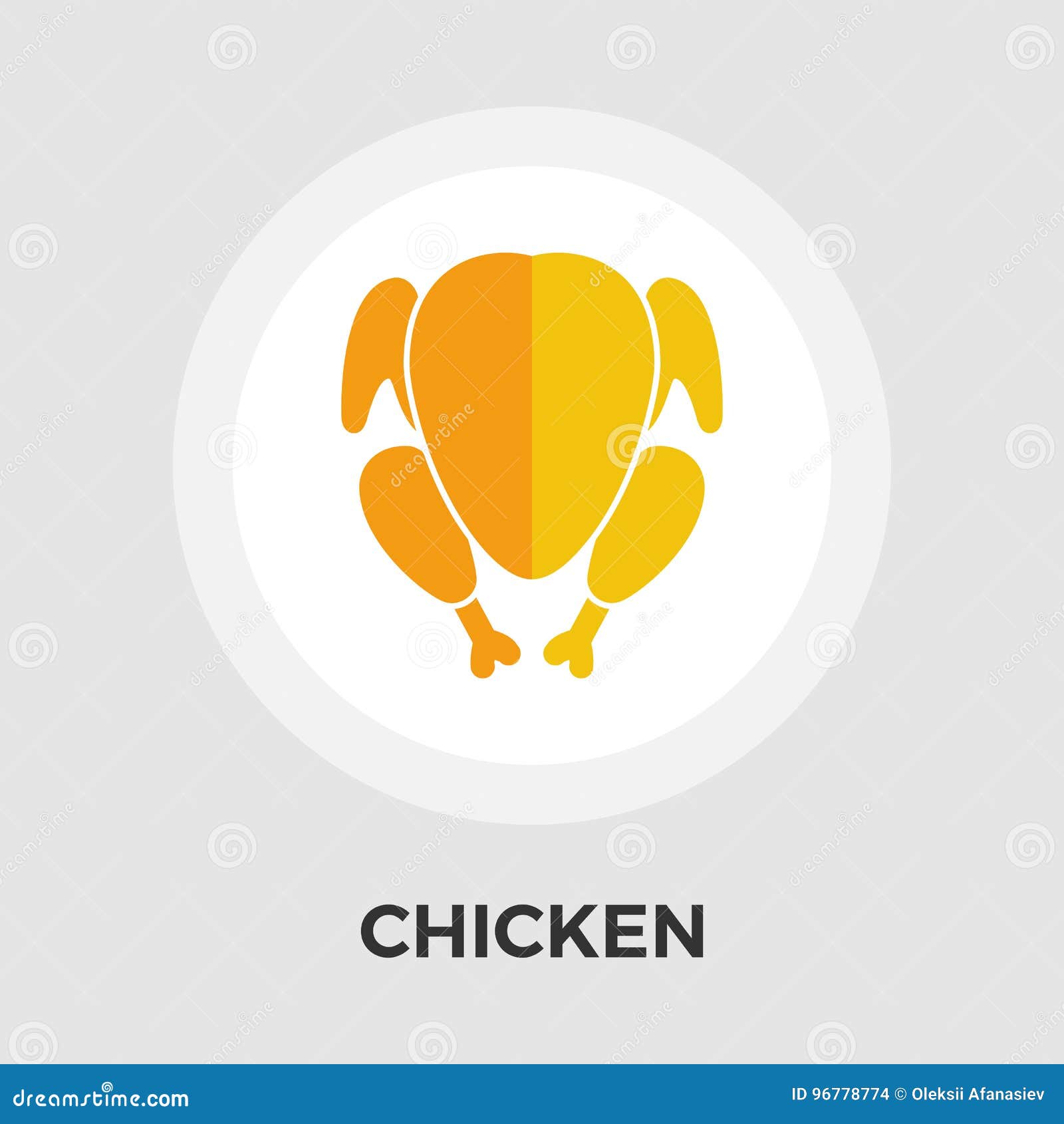 Chiken Icon. Cute Hen Logotype Vector Illustration | CartoonDealer.com ...