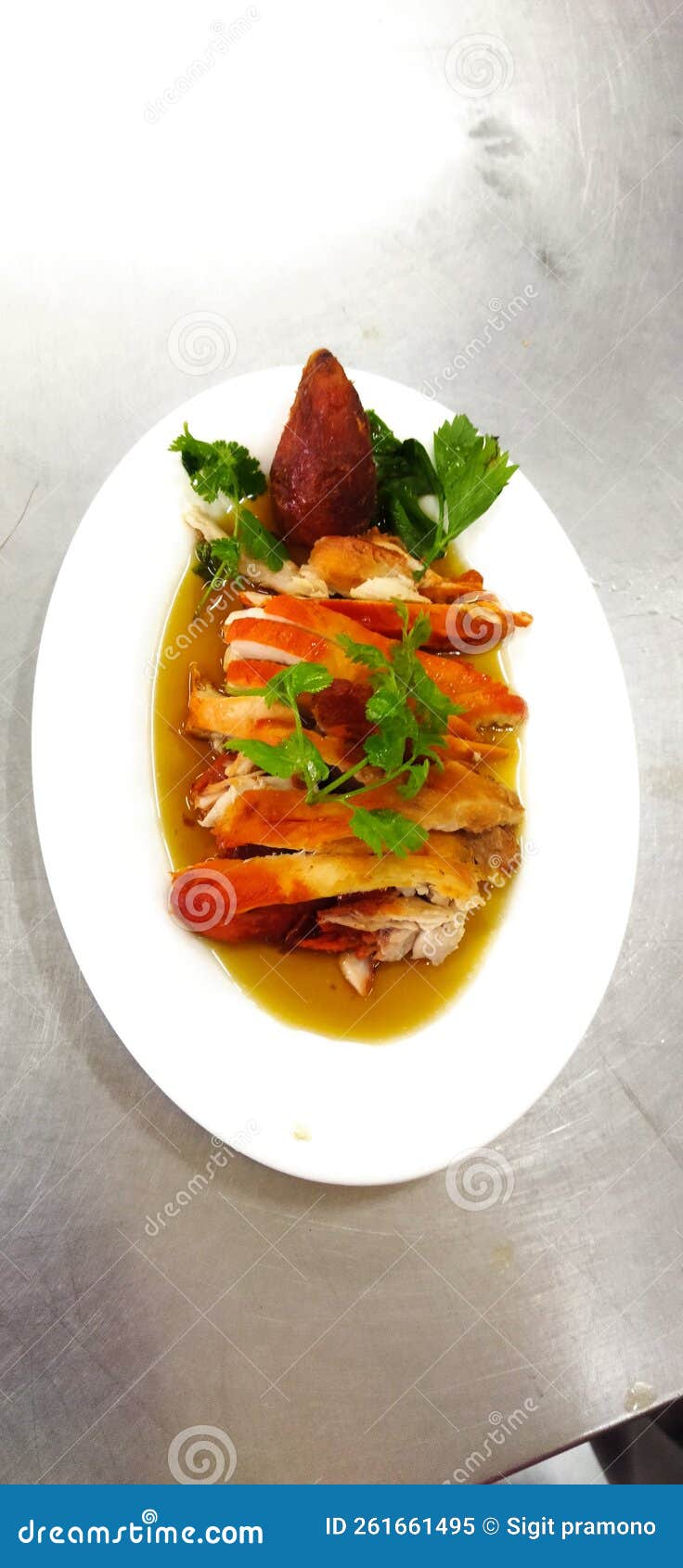 Chiken Rosten from Indonesia by Chef Sigit Stock Image - Image of sigit ...