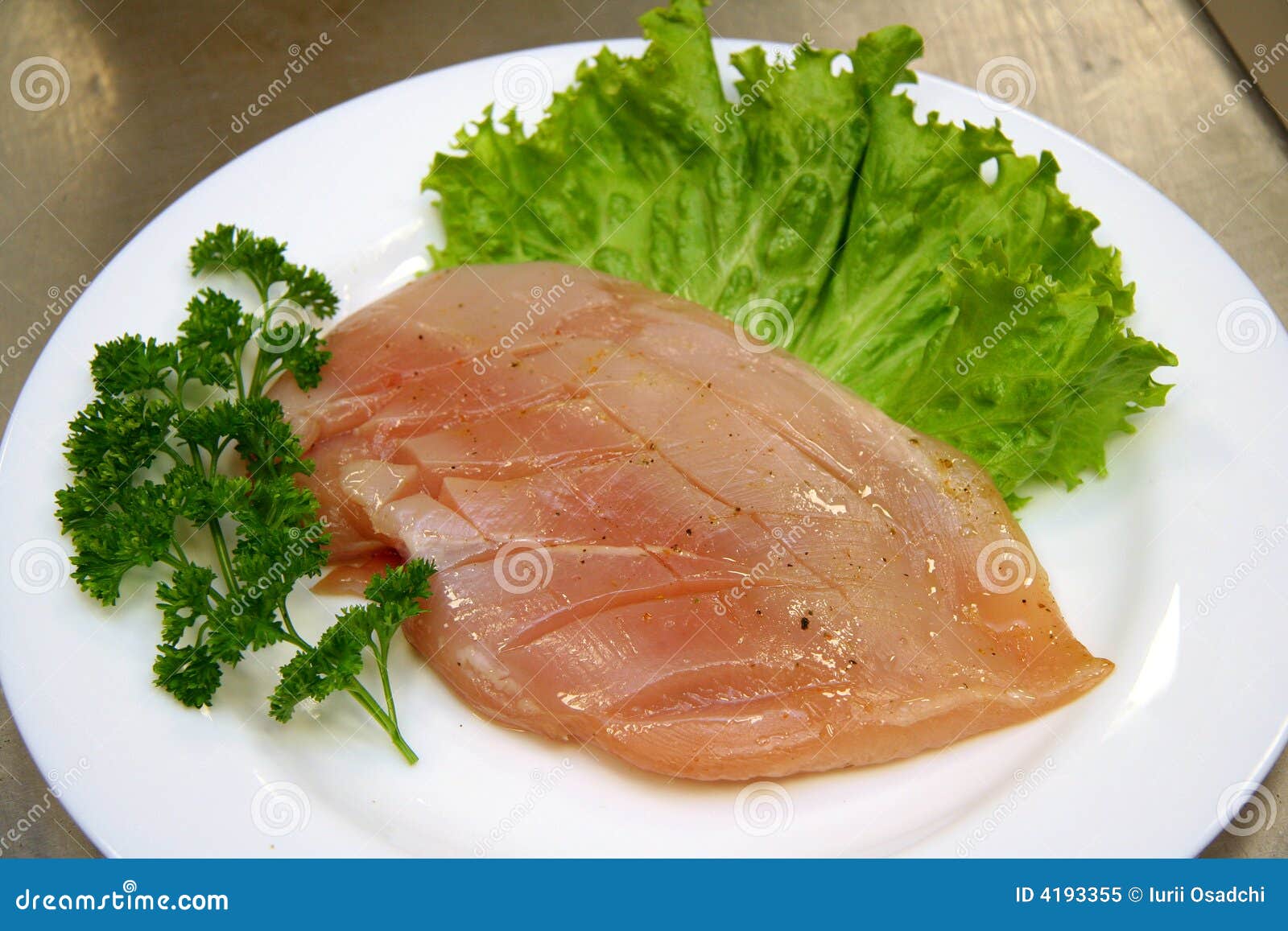 Chiken stake stock image. Image of stake, white, meat - 4193355